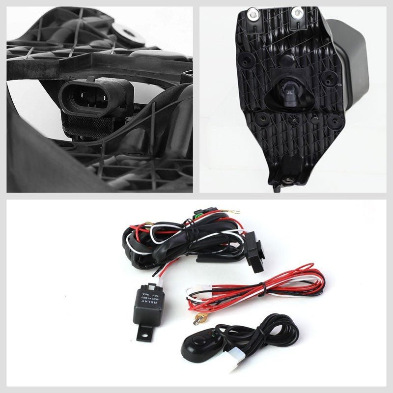 Front Bumper Fog Light Lamp Chrome Bezel+Bulbs Amber Lens 11-16 F250 ...