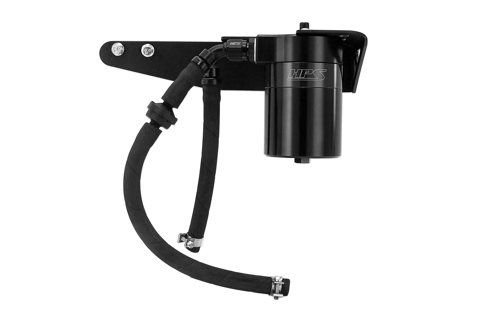 HPS 860-001WB Black Oil Catch Can Tank Kit 18-22 Accord - BuildFastCar