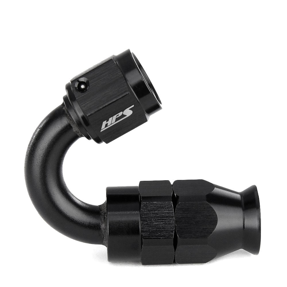 HPS 350-1503 PTFE Hose End AN -3 Female 150 Degree Black - BuildFastCar