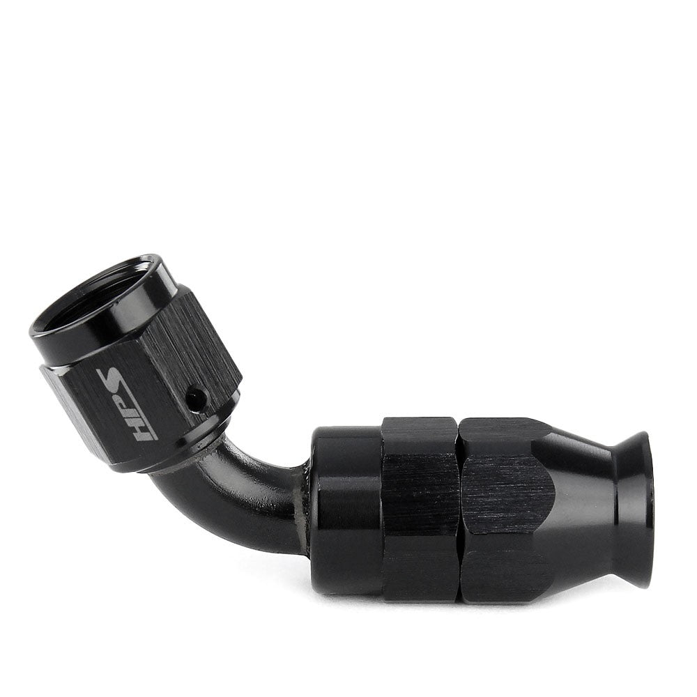 HPS 350-9010 PTFE Hose End AN -10 Female 90 Degree Black - BuildFastCar