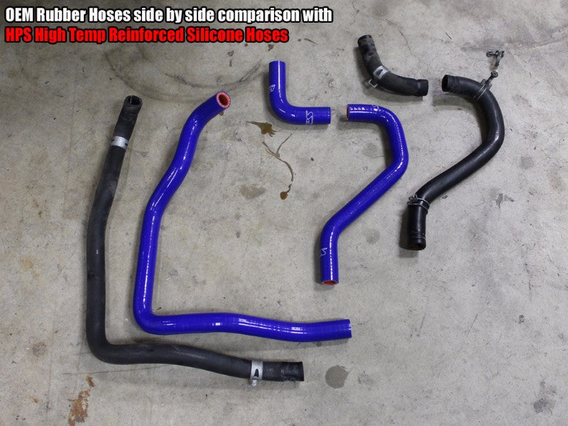 HPS 57-1430-BLUE Blue Heater Coolant Hose Kit 89-95 4Runner Pickup ...