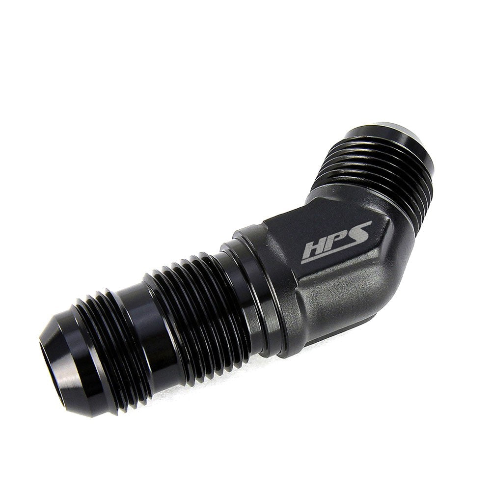 HPS AN837-4 AN Male to Male Bulkhead Adapter Fitting -4 45 Degree ...