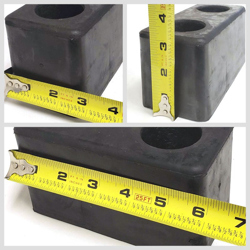 2x Molded Rubber Bumper Dock Buffer CHASSIS/TRAILER/VAN/FLATBED/REEFER ...