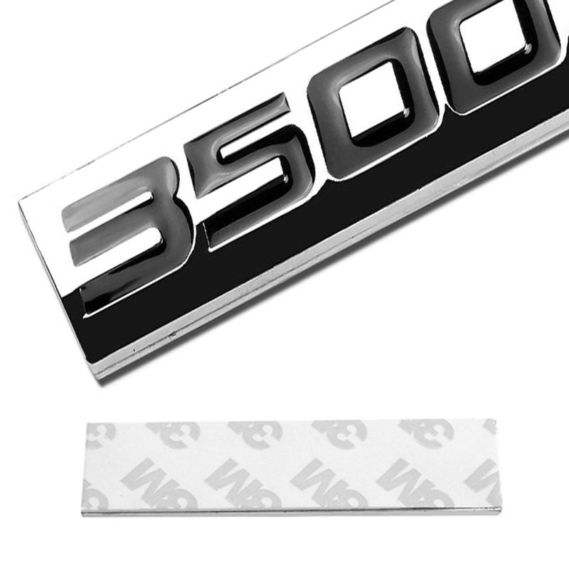 Black/Chrome 3500 Letter Sign Logo Rear Trunk Metal Badge Decal Plate ...