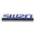 Blue/Chrome SW20 Text Logo Plate Auto Trunk Metal Badge Decal Sticker ...