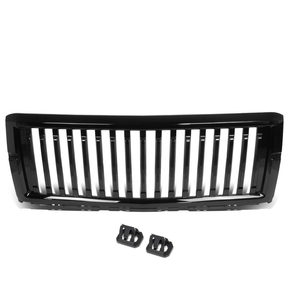 Black Glossy Vertical Slat Front Grille 14-15 Chevrolet Silverado 1500 ...