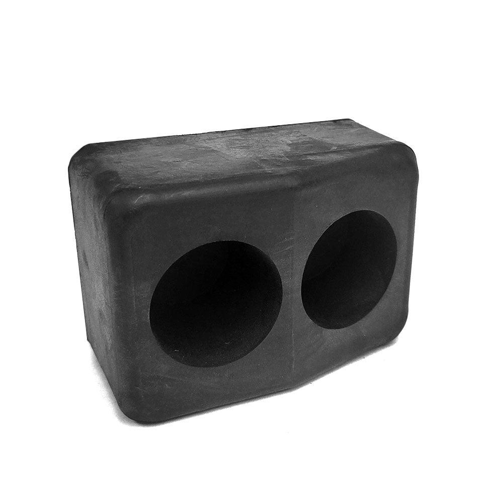 Rectangular 2 Hole 6" x 4" x 3-1/4" Molded Dock Bumper - BuildFastCar