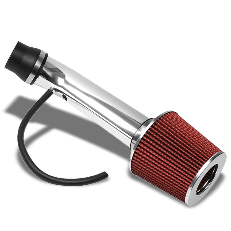 Polish Pipe Red Dry Cone Filter Shortram Air Intake Kit 96-00 Civic EX ...