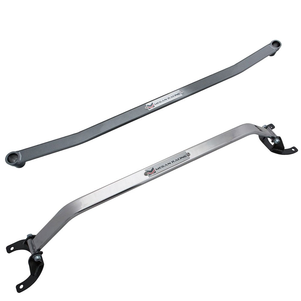 Megan Front/Rear Upper Polish Race Tower Brace Strut Bar 1990-05 Mazda ...