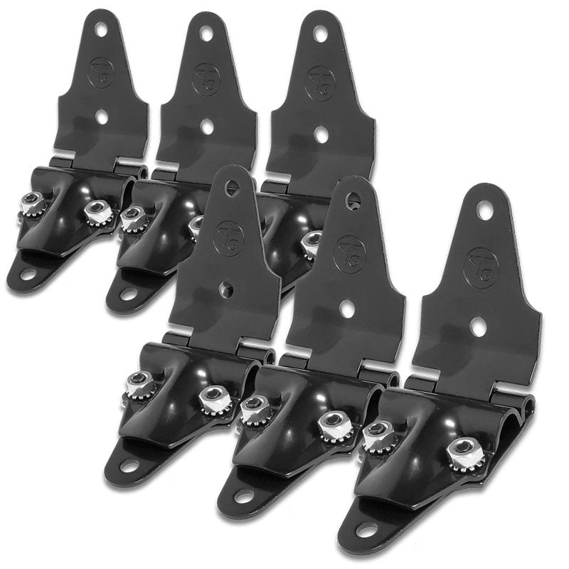 6X Black Transglobal Roll Up End 2" Width Hinge For Freight Trailer ...