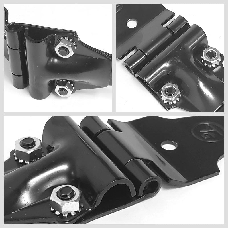 Black Roll Up End Hinge+1.00" Steel Roller For Freight Trailer Roll Up ...