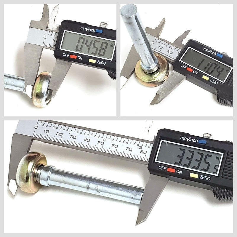 Black Roll Up End Hinge+1.00" Steel Roller For Freight Trailer Roll Up ...