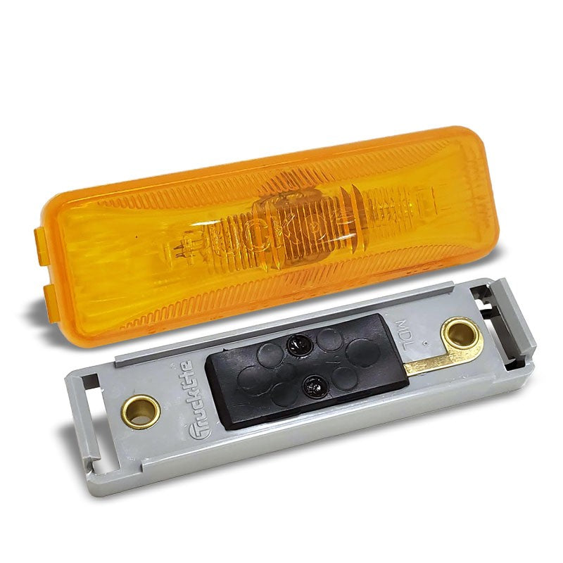 Truck-Lite 19200Y 19-Series Yellow Utility Marker Clearance Light+Mount ...