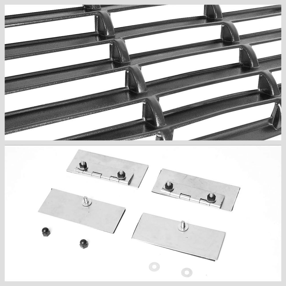 Matte Black Rear Window Windshield Sun Vent Louver Cover 79-93 Mustang ...