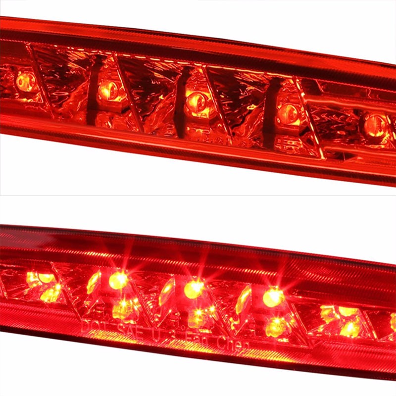 Chrome Red Len Rear Third Brake Red LED Light 97-04 Corvette C5 ...