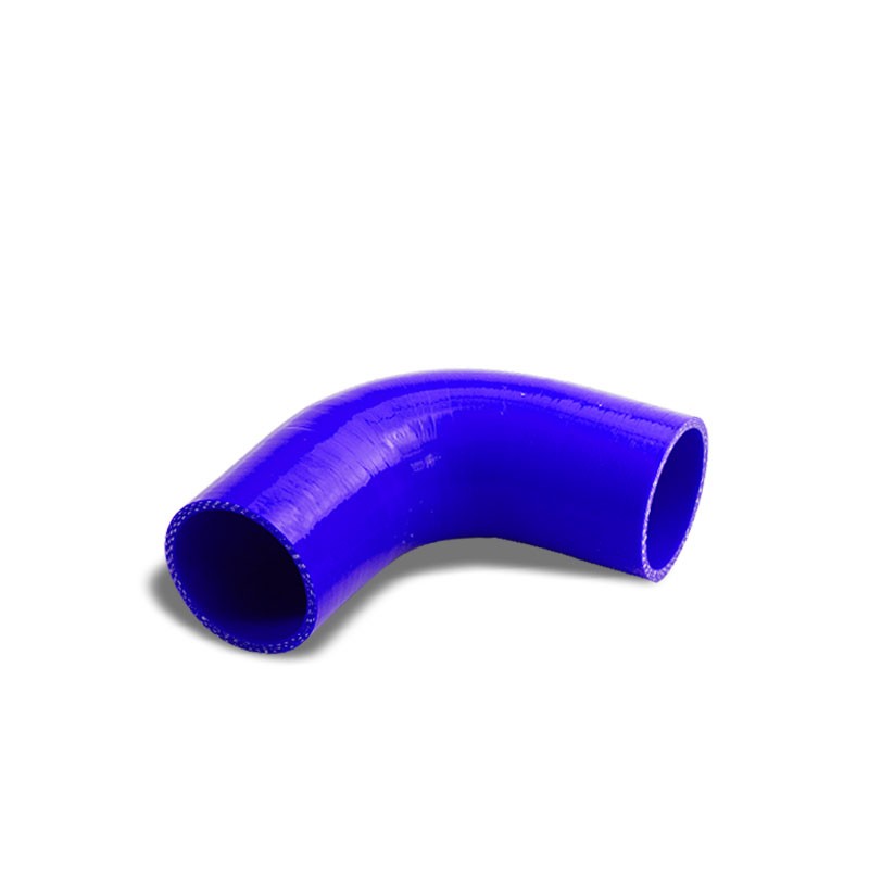 Blue Silicone 2.375" 3-Ply 90 Degree Elbow Hose - BuildFastCar