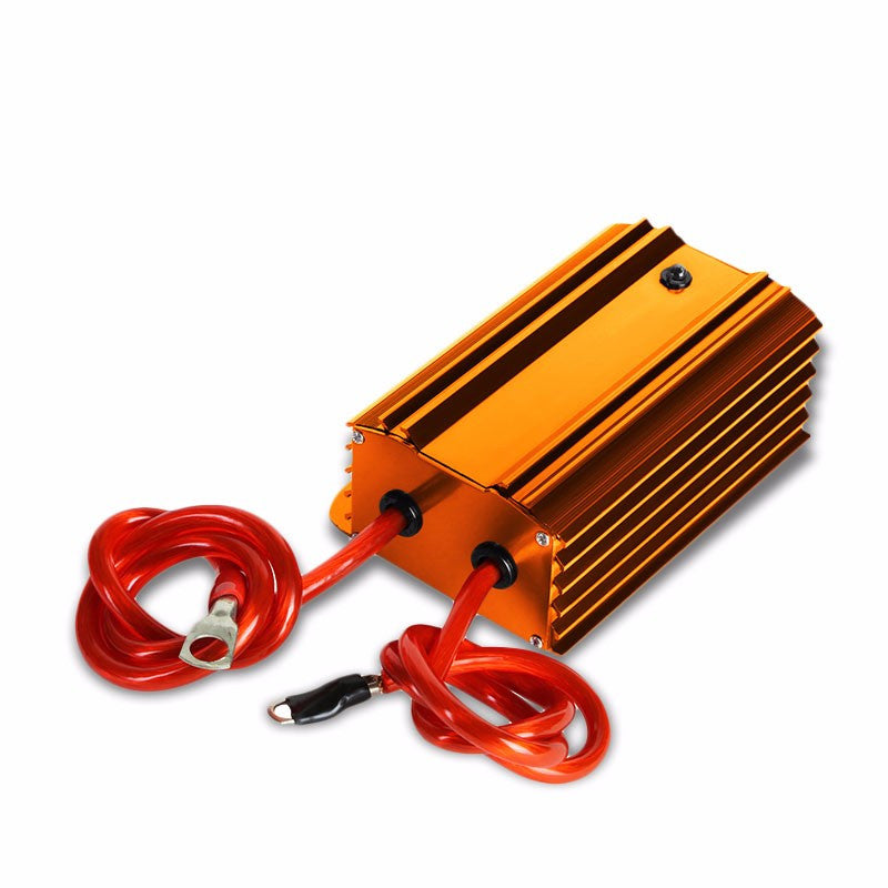 Gold Car Voltage Battery Cable Stabilizer Regulator+Mounting Plate ...