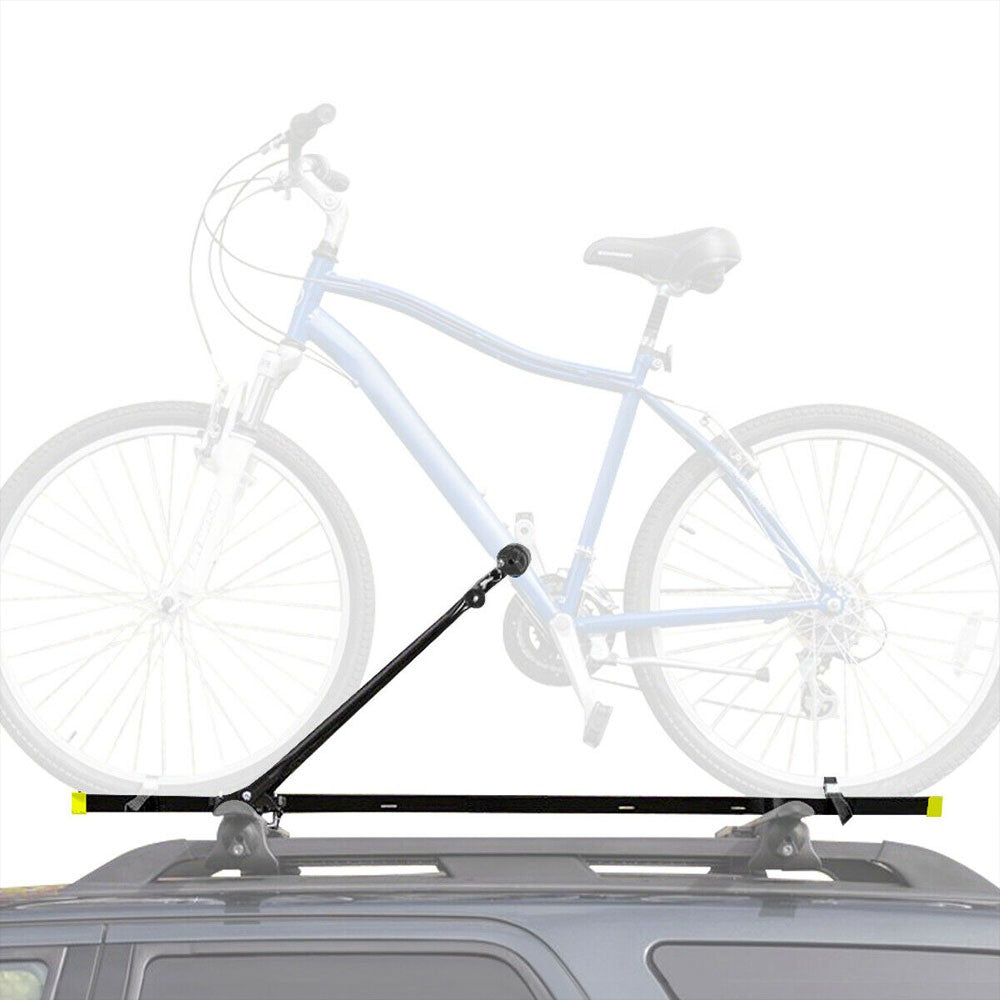 Iron Steel Roof Top Wheel-On Single Bicycle Bike Rack Mount Lock 33LB ...